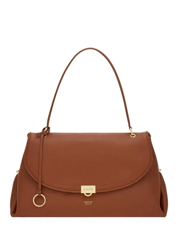 FERRAGAMO Sofia 2026 Shoulder Bag - Brown