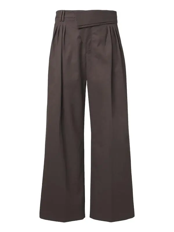 KIKO KOSTADINOV Dieze Cotton Wide-leg Pants - Brown