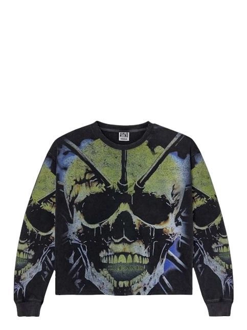 VALE FOREVER Grave Digger Long Sleeve Tee Shirt - Black