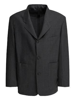 BEAMS Wool Blazer - Grey