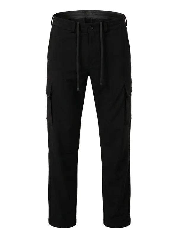SAVED LAB Cargo Pants With Reflective Logo - Black