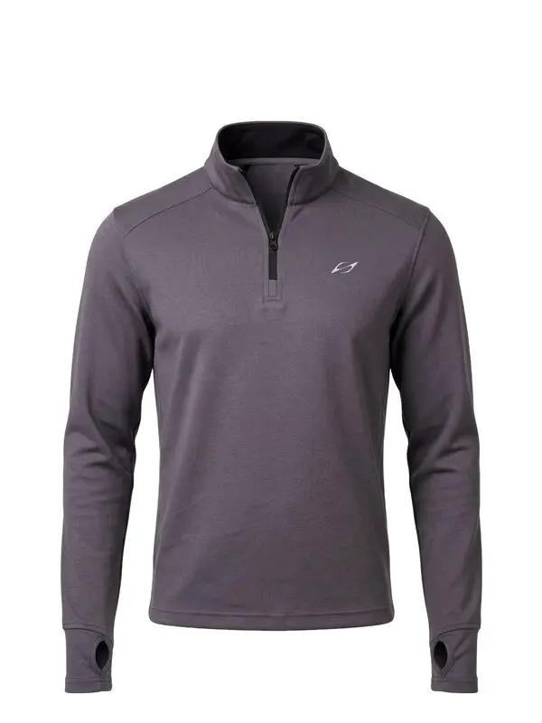 SAVED LAB Quarter Zip Pullover - Grey