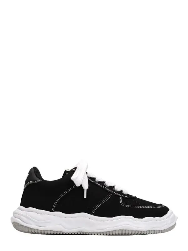 Mihara Yasuhiro Wayne Og Sole Canvas Low Top Sneakers - Black
