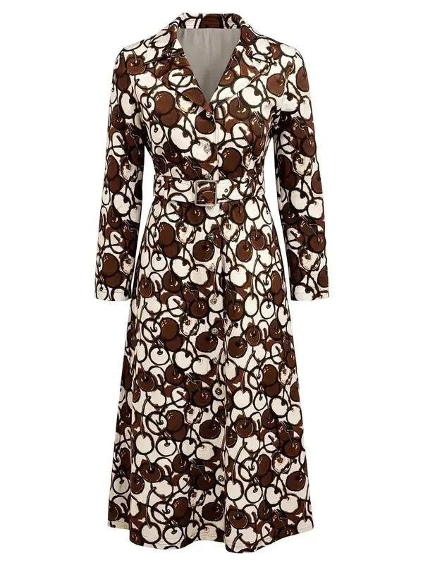 EXQUISE Oaklee Midi Dress - Brown