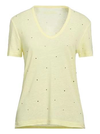 Zadig&Voltaire T-shirt Size Linen, Modacrylic, Lyocell - Yellow