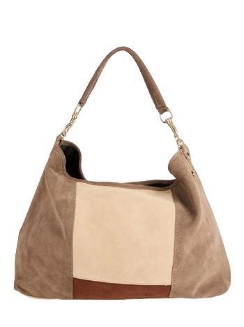 LAURA DI MAGGIO Handbag Taupe Leather - Grey