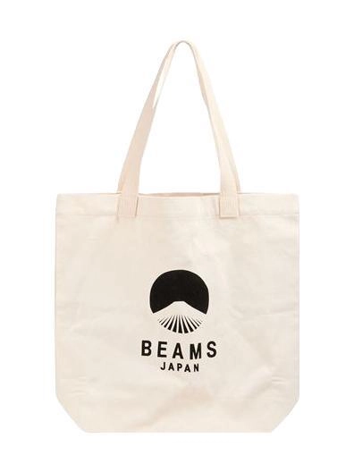 BEAMS Cotton Handbag - White