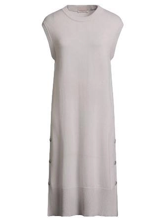 PUROTATTO Mini Dress Size Wool, Cashmere - Grey
