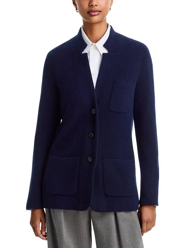 Bloomingdale'S 100% Cashmere Blazer - Navy