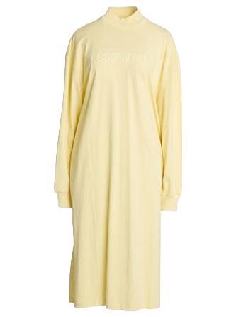 Fear Of God Midi Dress Size Cotton - Yellow