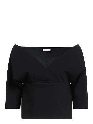 FERRAGAMO Top Size Wool, Polyamide, Elastane - Black