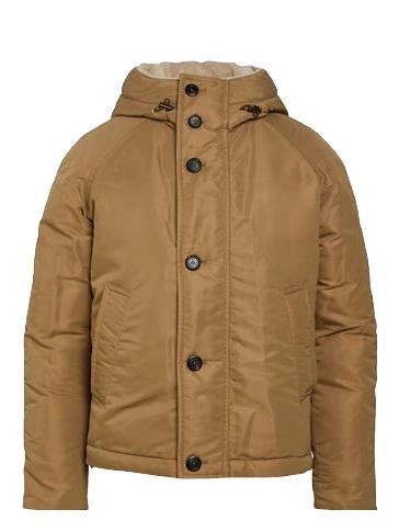 TOD'S Puffer Polyamide Down Jacket - Beige