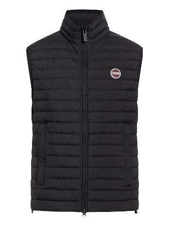 COLMAR Quilted Polyamide Vest With Duck Down Filling - Black