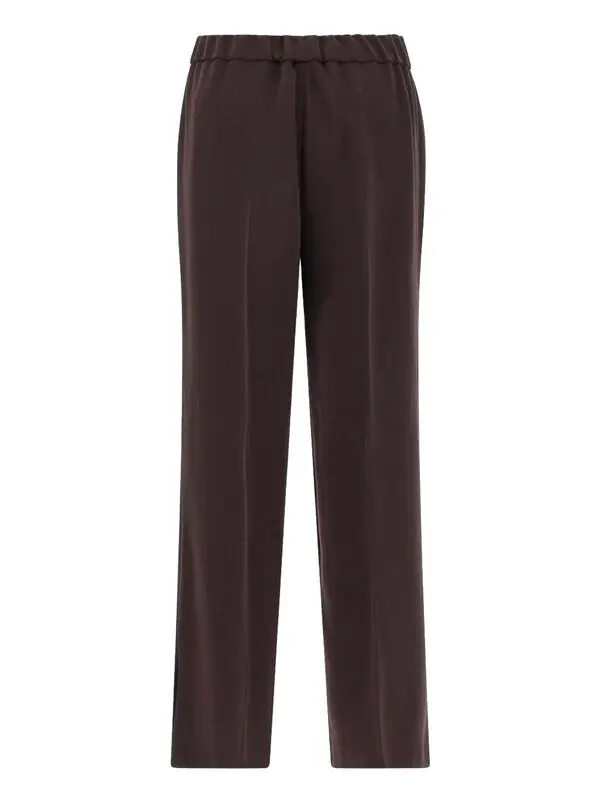 Alberto Biani Wide-leg Trousers - Brown
