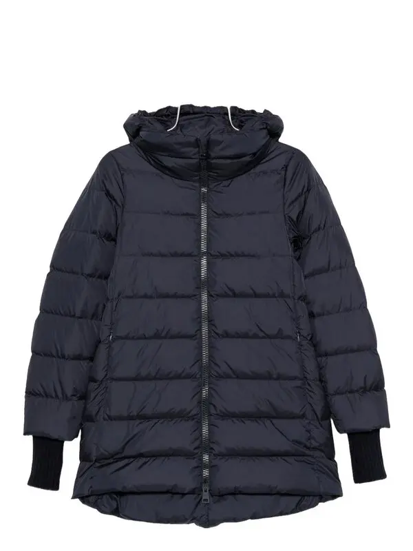 Herno A-shape Midi Down Jacket - Blue
