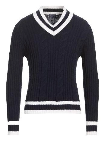 DRUMOHR Cotton V-neck Sweater - Blue