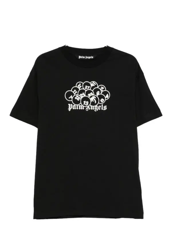Palm Angels Pa Pool Graphic-print T-shirt - Black