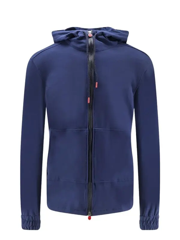 Kiton Zip-up Hoodie - Navy Blue