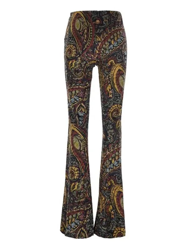 Etro Flared Casual Trousers - Multi-color