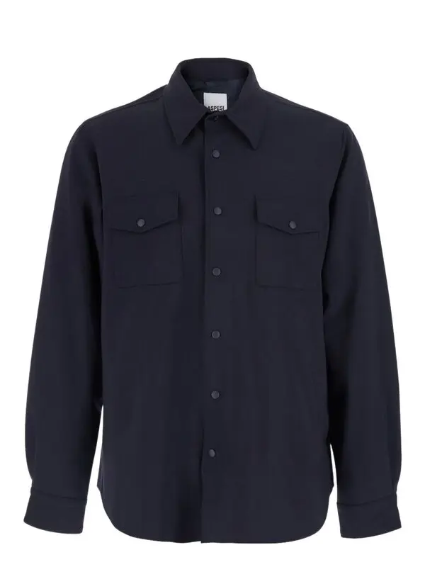 Aspesi Long-sleeved Shirt - Blue