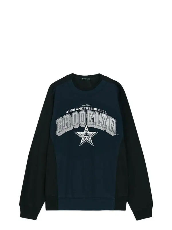 Andersson Bell Logo Graphic Sweatshirt - Black/navy Blue