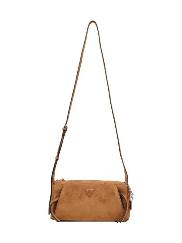 Guess Zippered Shoulder Bag - Brown