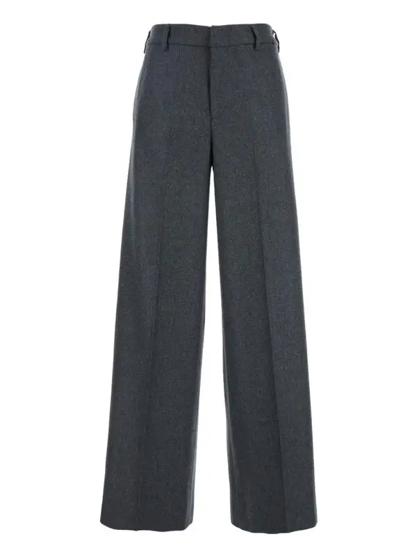 PT TORINO High-waist Flared Pants - Grey