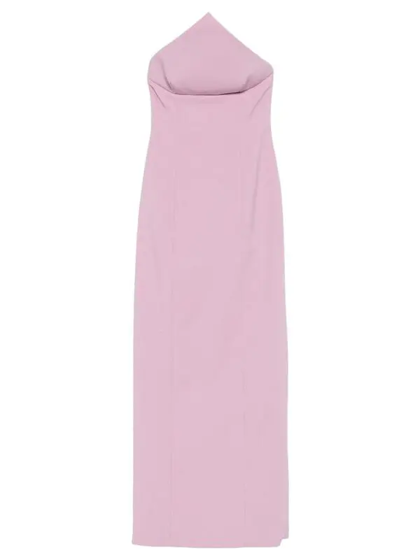 Solace Sleeveless Off-shoulder Straight Hem Dress - Pink