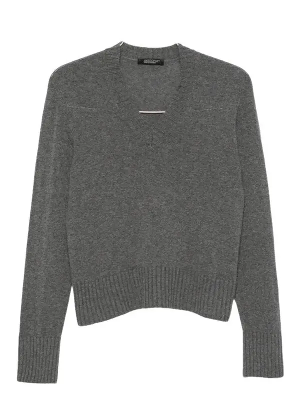 ARAGONA V-neck Sweater - Grey