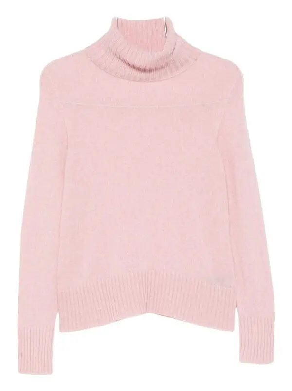 ARAGONA Turtleneck Sweater - Light Pink