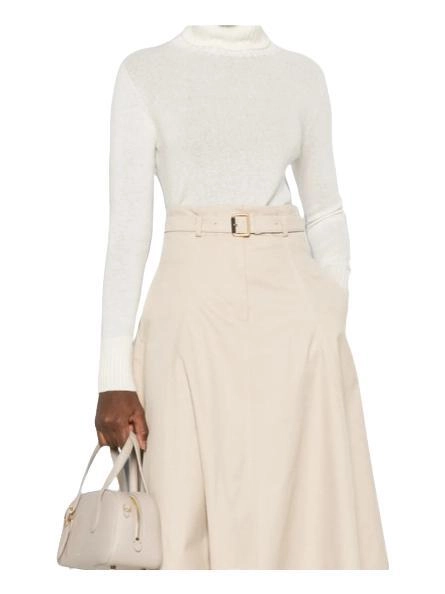 ARAGONA Turtleneck Sweater - Beige