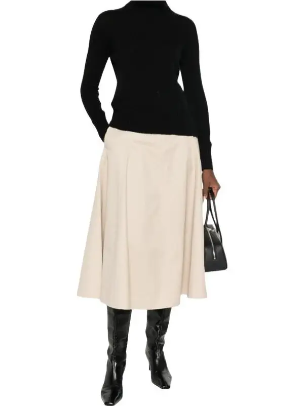 ARAGONA Roll-neck Ribbed-trim Sweater - Black