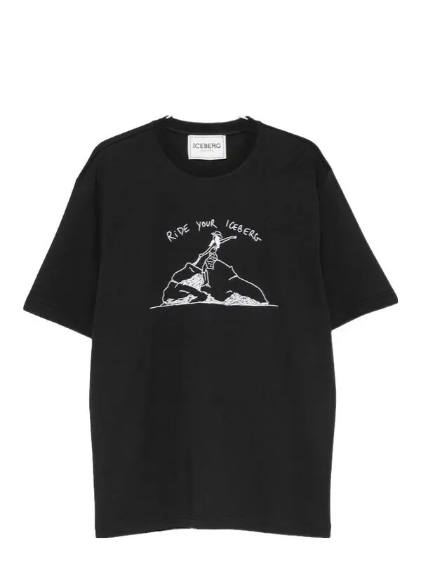 Iceberg Short-sleeved T-shirt - Black