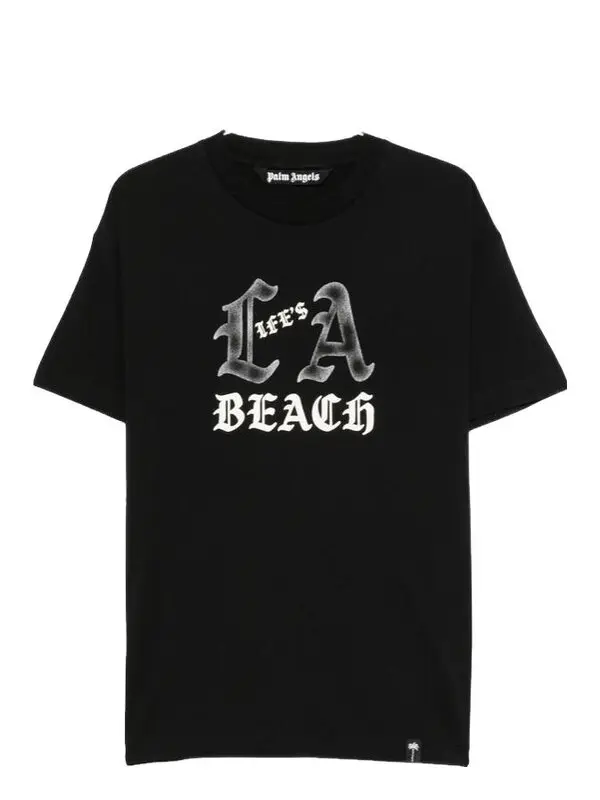 Palm Angels Short-sleeved T-shirt - Black
