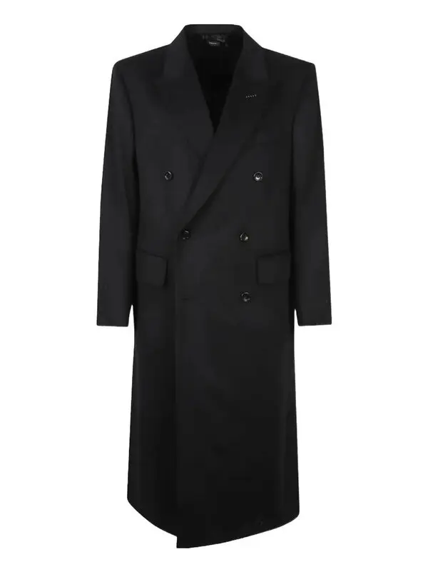 TOM FORD Double-breasted Coat - Black