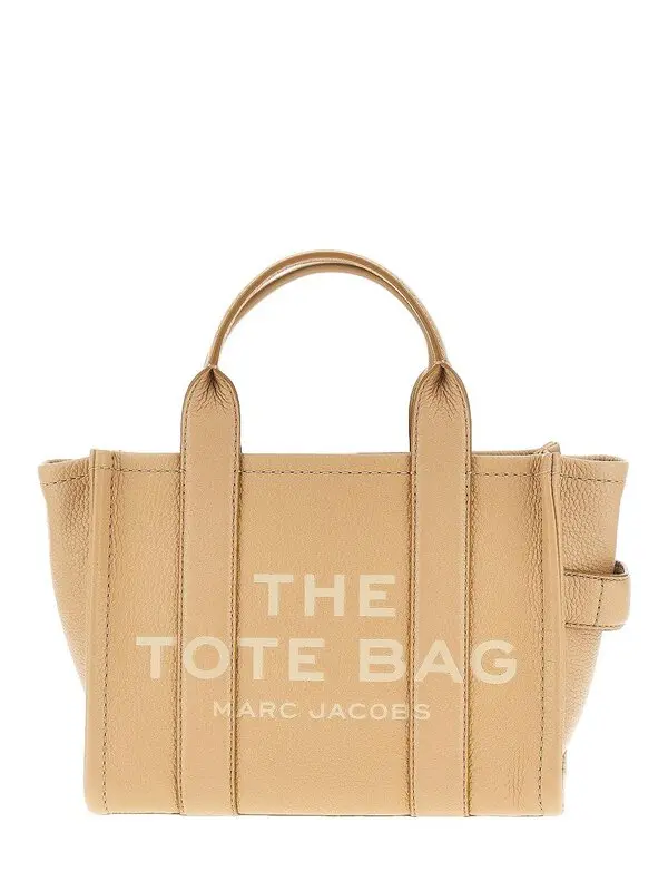 Marc Jacobs Leather Mini Tote Bag - Beige