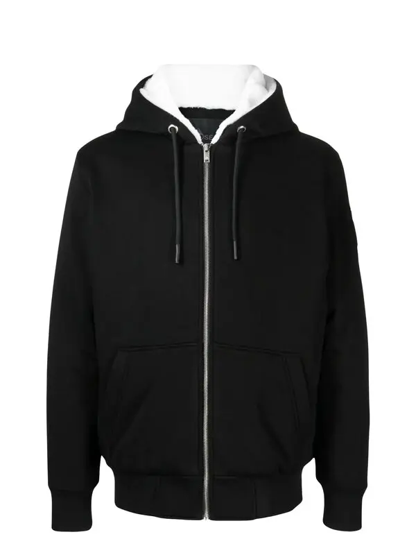 Moose Knuckles Full Zip Classic Bunny Hoodie - Black