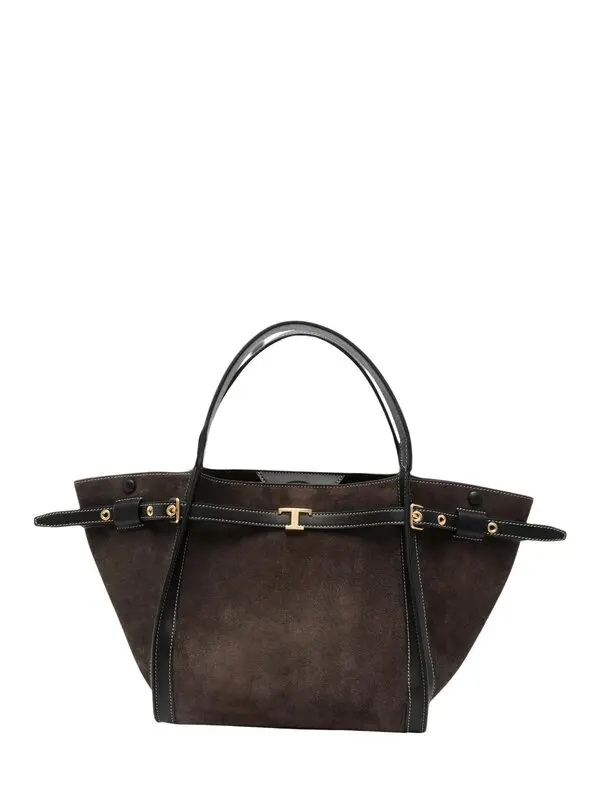 TOD`S Tim Small Shopping Bag - Brown