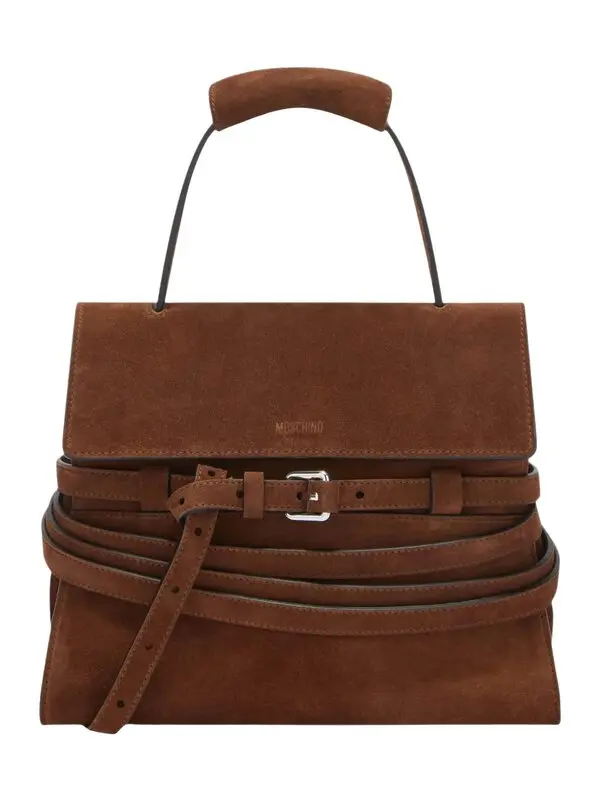Moschino Suede Bag - Brown