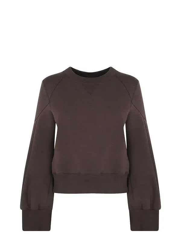 Sacai Sponge Sweat Pullover - Brown