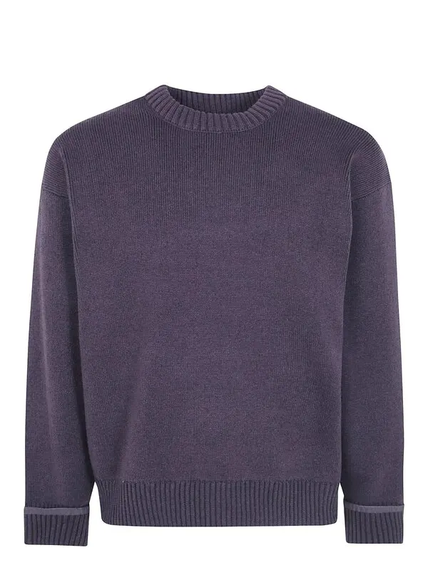 Rains Sowa" Crew Neck Sweater Knit - Brown