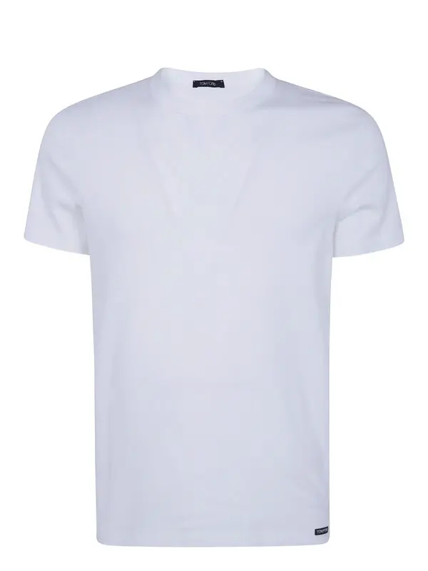 TOM FORD UNDERWEAR T-shirt Crewneck Cotton Stretch Jersey - White