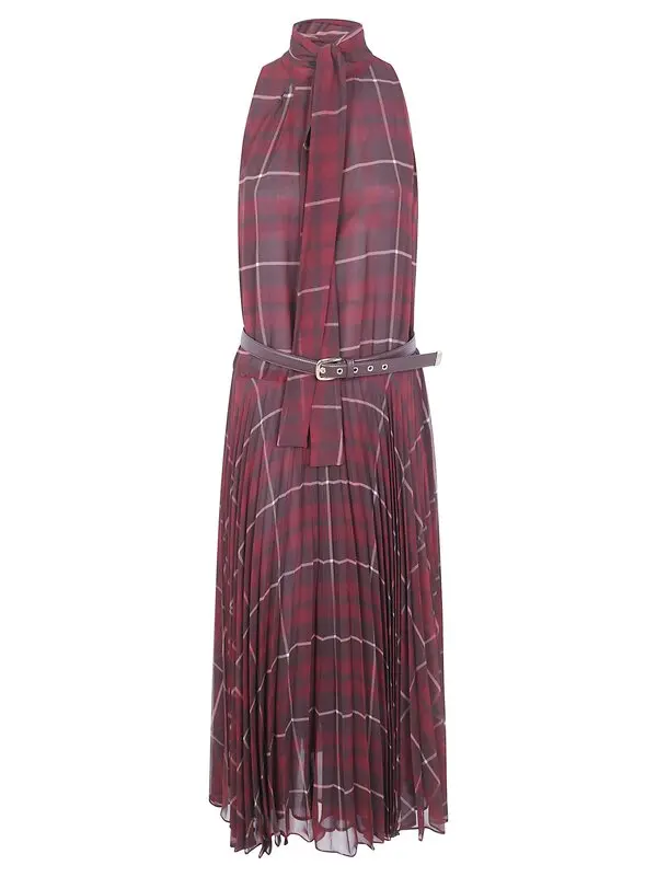 Max Mara Dress Tartan "mst Vista - Red