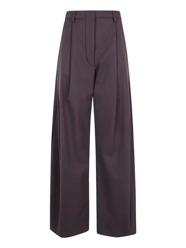THELATEST E-billie" Wide Leg Pants - Brown