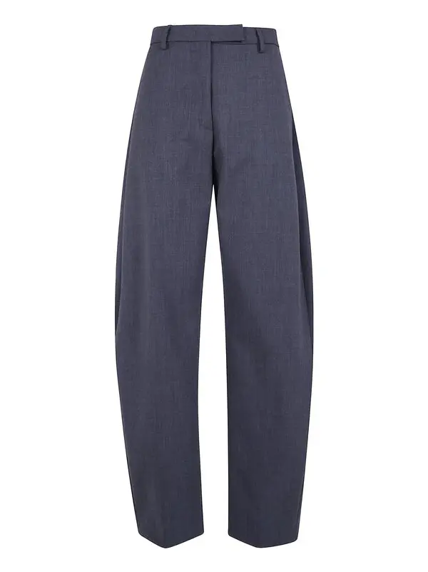 THELATEST E-dina' Wide-leg Tailored Trousers - Gray