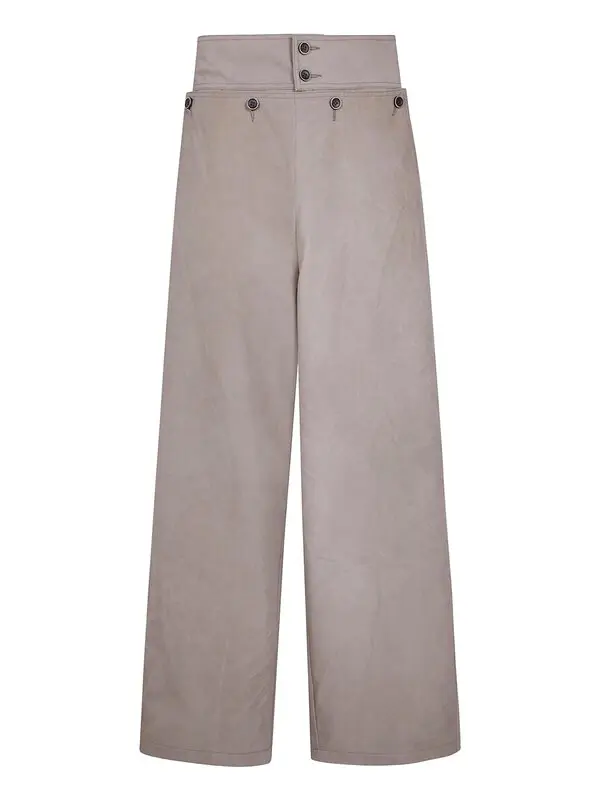 UMA WANG Tailored Polyester Pants - Beige