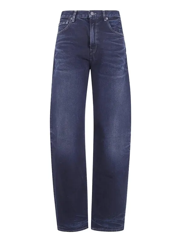 HAIKURE Bibi Black Wide Leg Jeans - Blue
