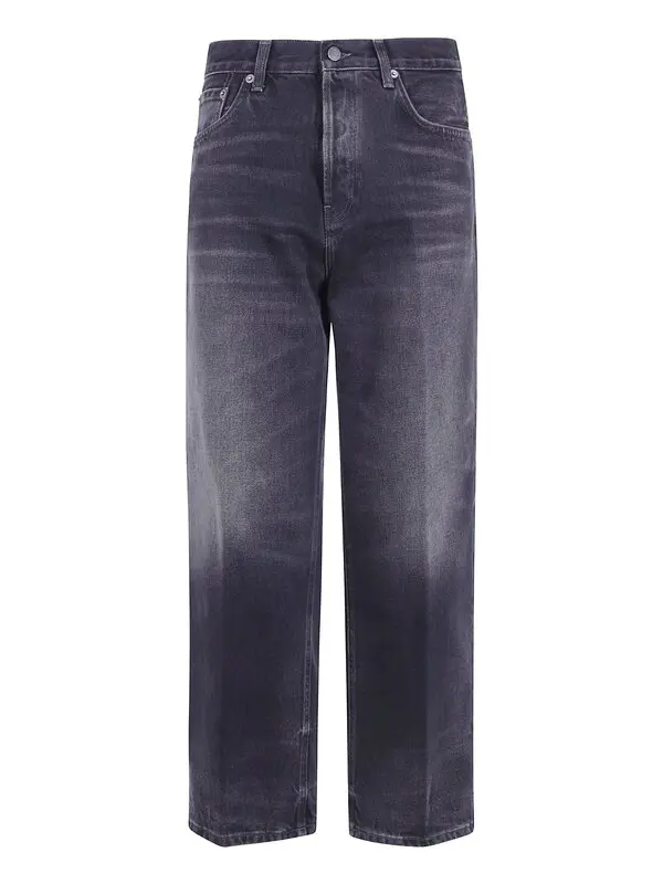 HAIKURE Jeans Cropped Loose "betty Vintage - Black