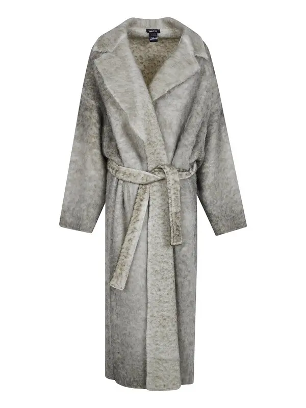 Avant Toi Coat Hand Painted Alpaca Over Coat - Green