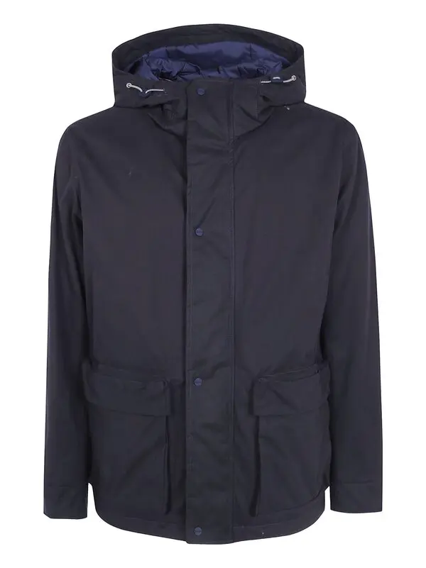 Herno Jacket Hooded "pi001413u.13314 9200 Navy - Blue